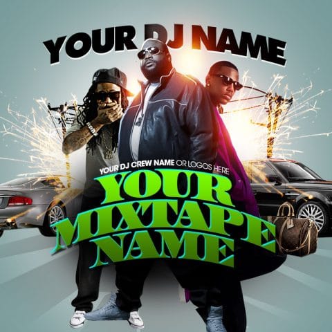 Download best mixtape cover flyer template - Club PSD