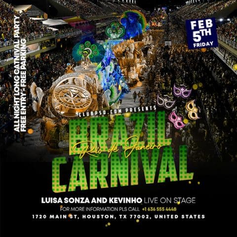 Download brazil carnival party night flyer template - Club PSD